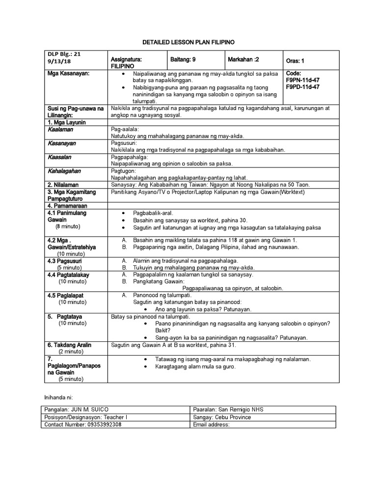 DLP Blg. 10-14 - at Blg. 23-24 | PDF