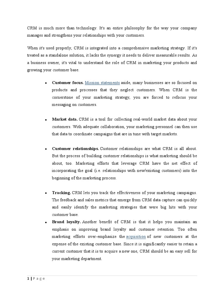 Mission Statements | Download Free PDF | Customer Relationship ...