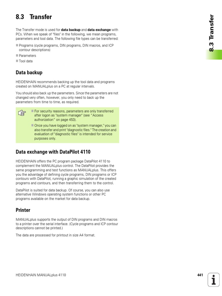 Datentransfer - GB - Datapilot 4110 | PDF | Computer Network | Password