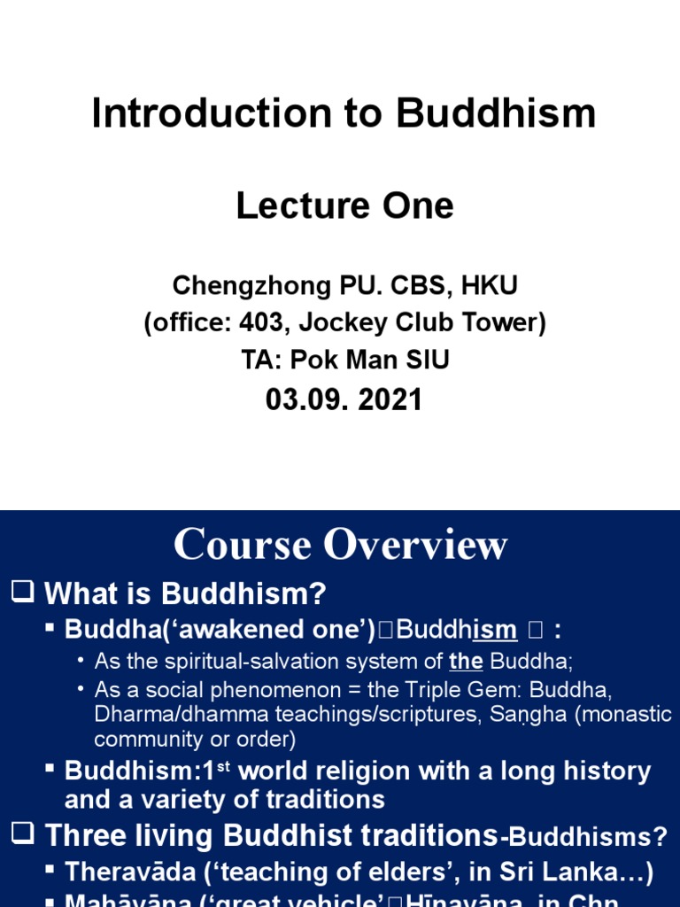 Introduction To Buddhism 1 | PDF