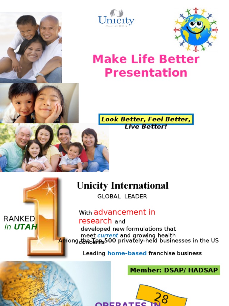 Make Life Better Presentation: Look Better, Feel Better, Live Better ...