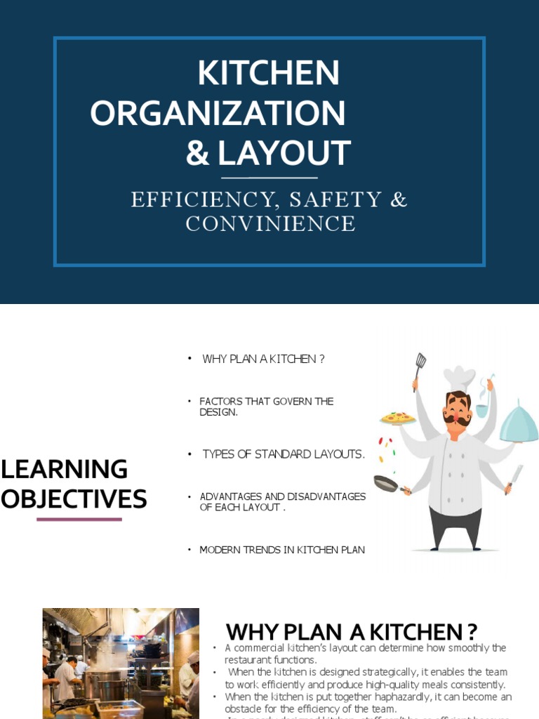 Kitchen Organization & Layout | PDF | Kitchen | Restaurants