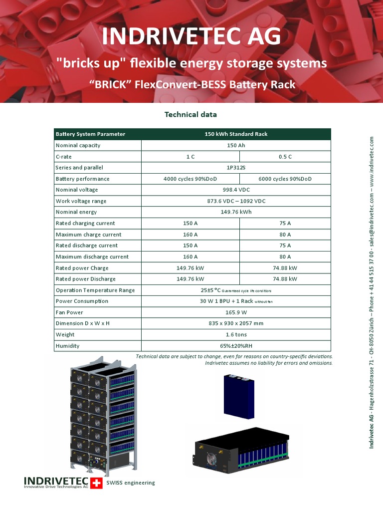 Indrivetec Battery Rack 09.05.22 | PDF
