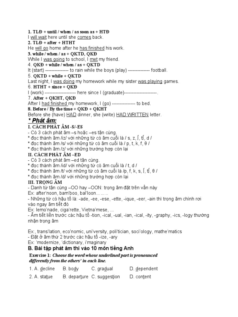 Đề cương TA 9 | PDF