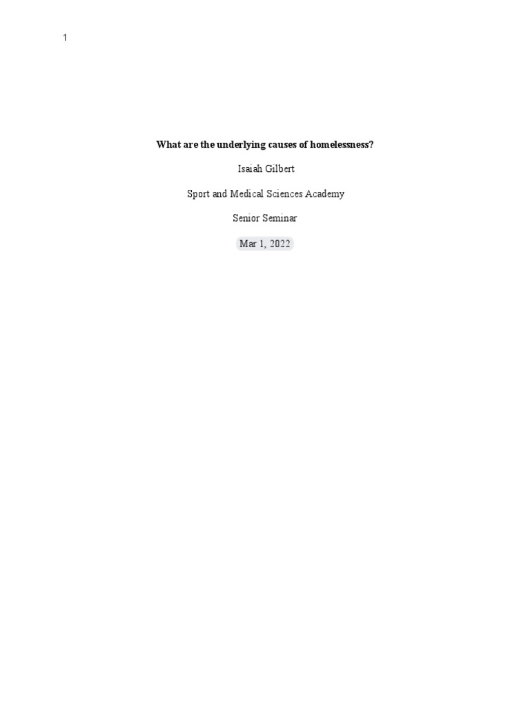 Isaiah Gilbert - Research Draft | PDF | Veterans Health Administration ...