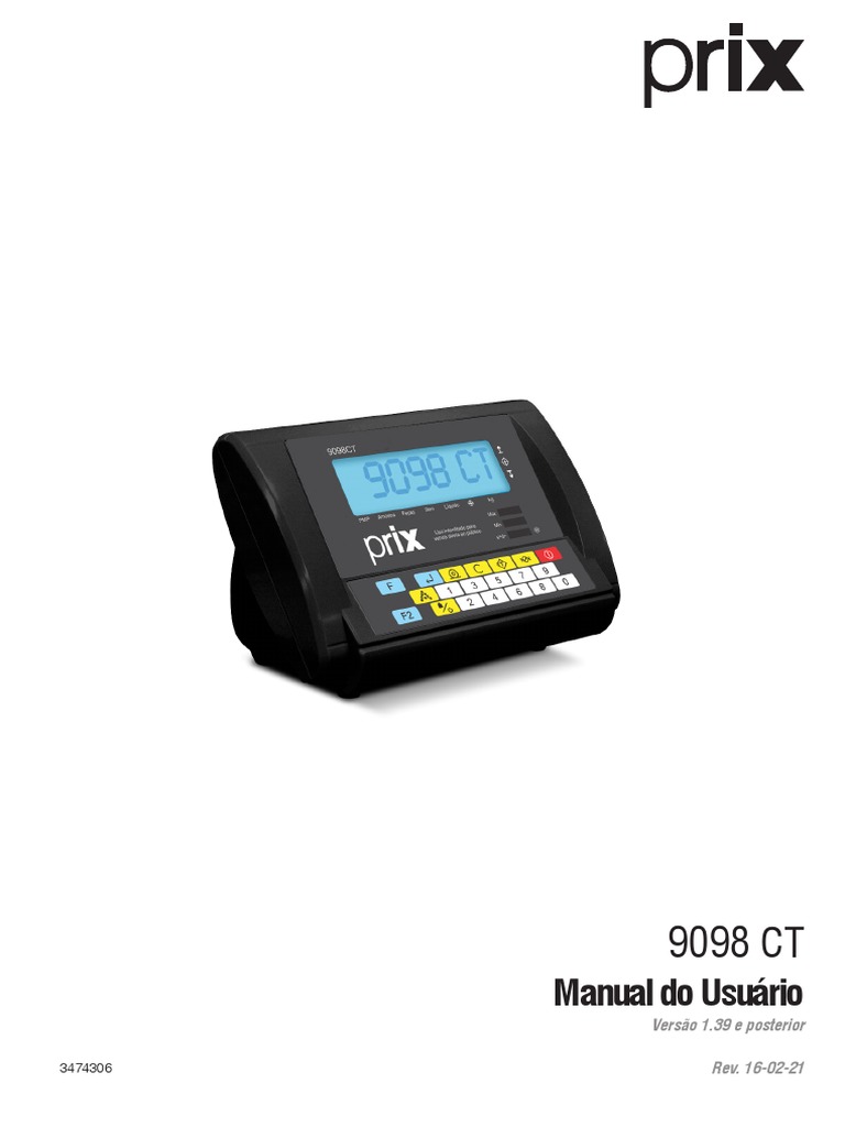 Manual Toledo Prix 9098 | PDF | Fiação elétrica | Engenharia Elétrica