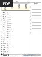#Schonell Reading Test 1971 | PDF