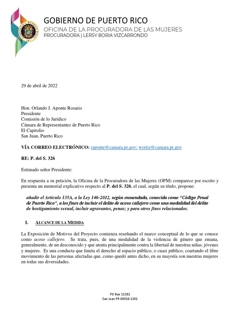 Memorial Explicativo PS 326 | PDF