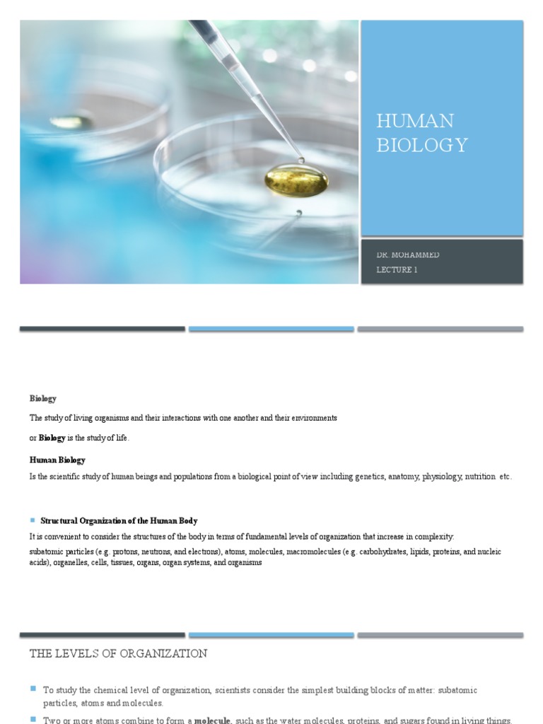 Human Biology 1 | PDF | Cell (Biology) | Organisms