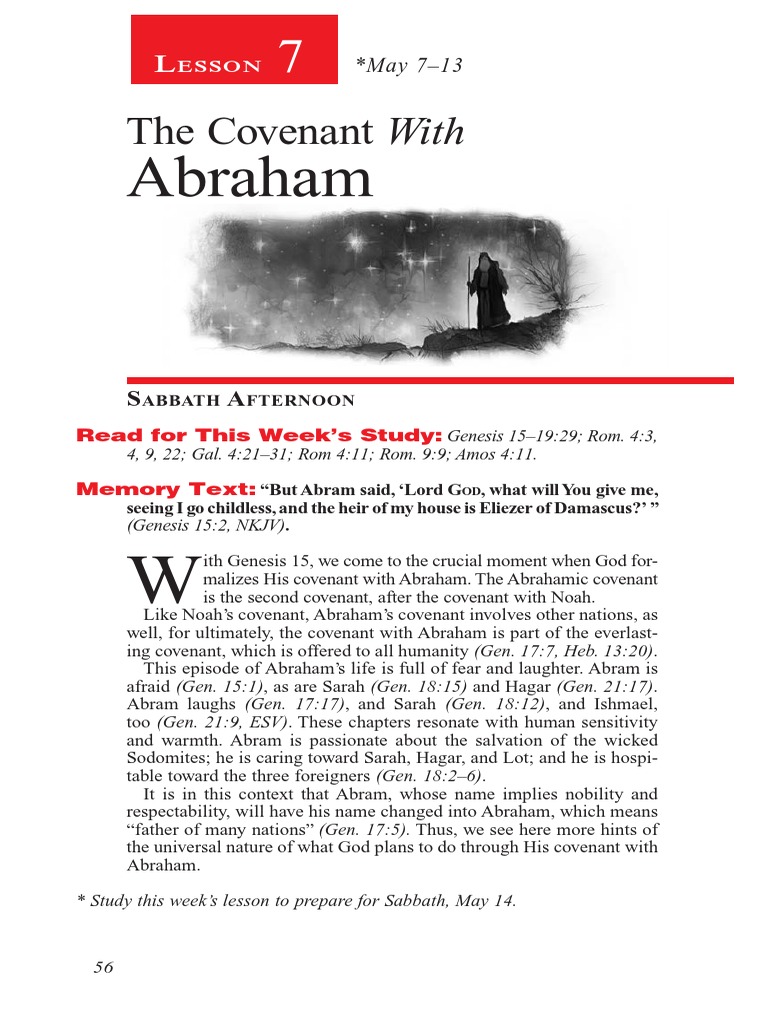 Sabbath School Lesson 2022 | PDF | Book Of Genesis | Abraham