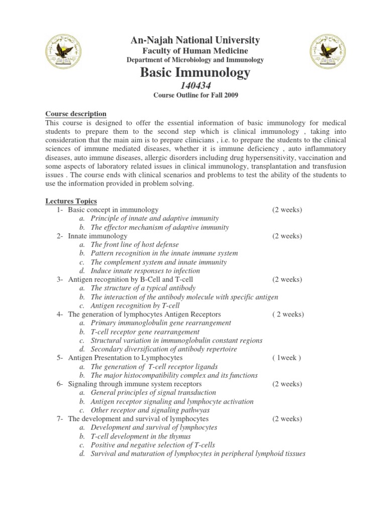 Basic Immunology | PDF | Immune System | T Cell