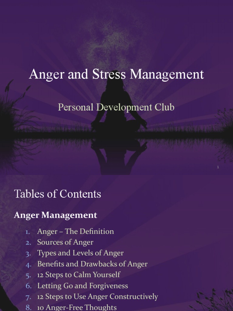 Anger And Stress Management Pdf Anger Stress Biology
