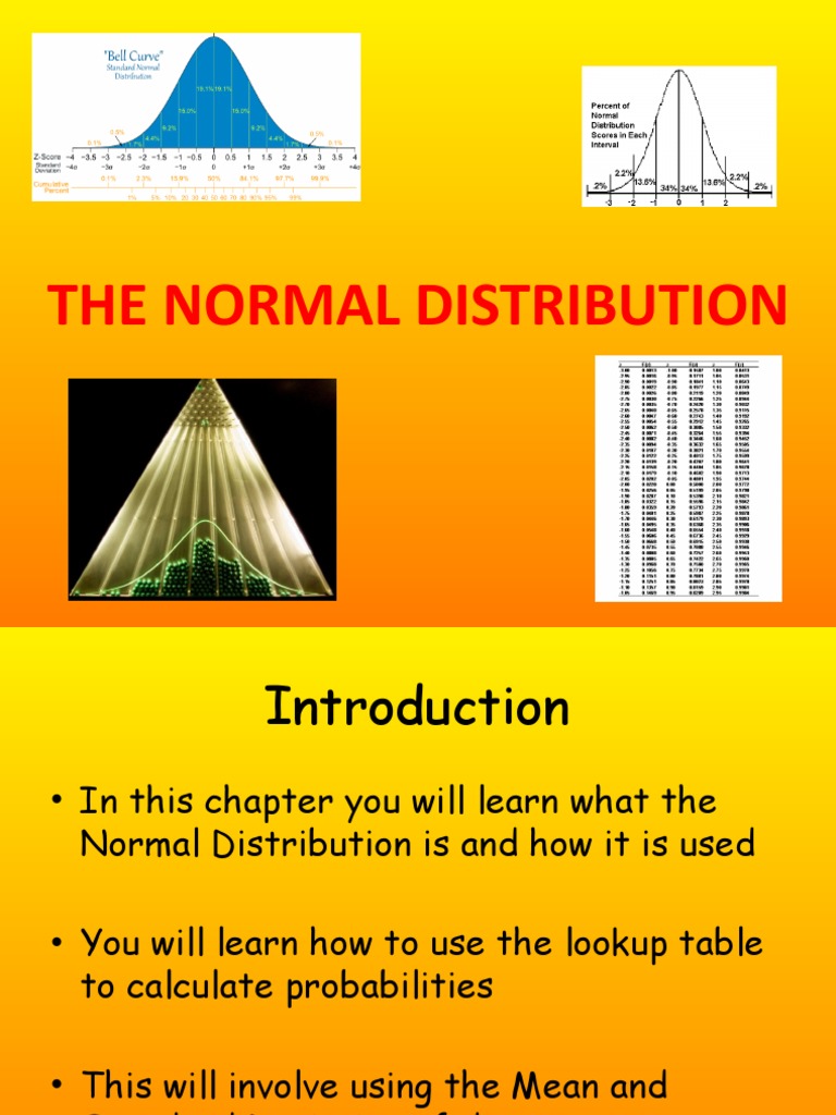 9) S1 The Normal Distribution | PDF | Normal Distribution | Standard ...