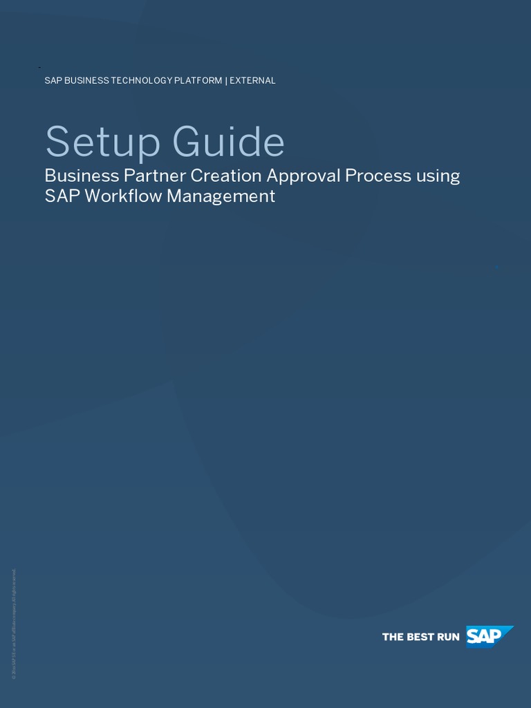 Business Partner Creation Approval Process - Setup Guide | PDF | Cloud Computing | Hypertext ...