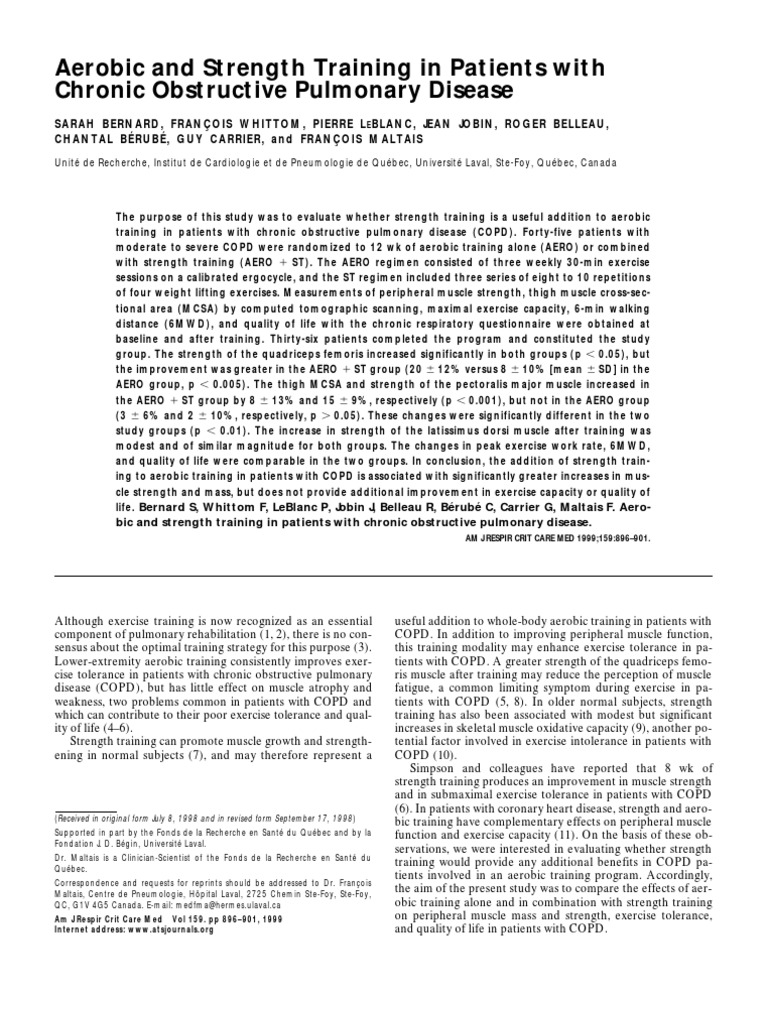 Epoc 3 | PDF | Strength Training | Chronic Obstructive Pulmonary Disease