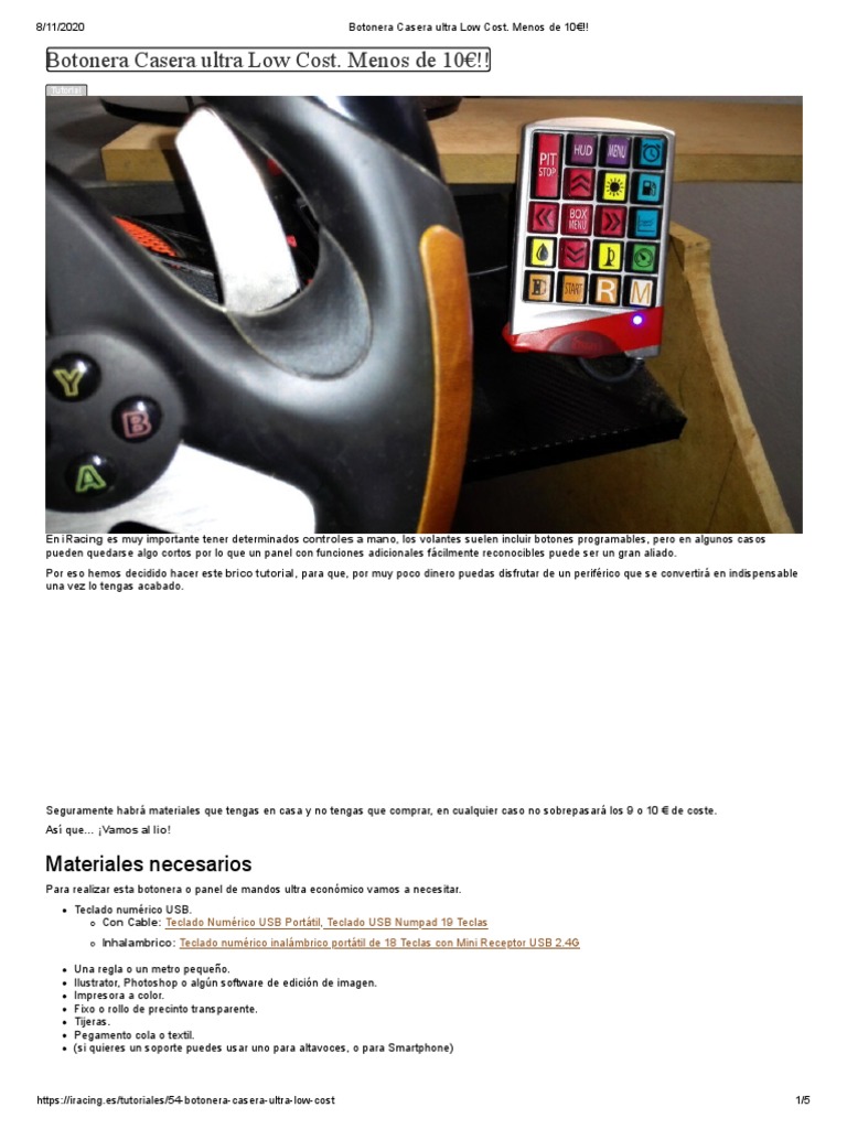 Botonera Casera Ultra Low Cost. Menos de 10 !! | PDF | USB | Ciencias ...