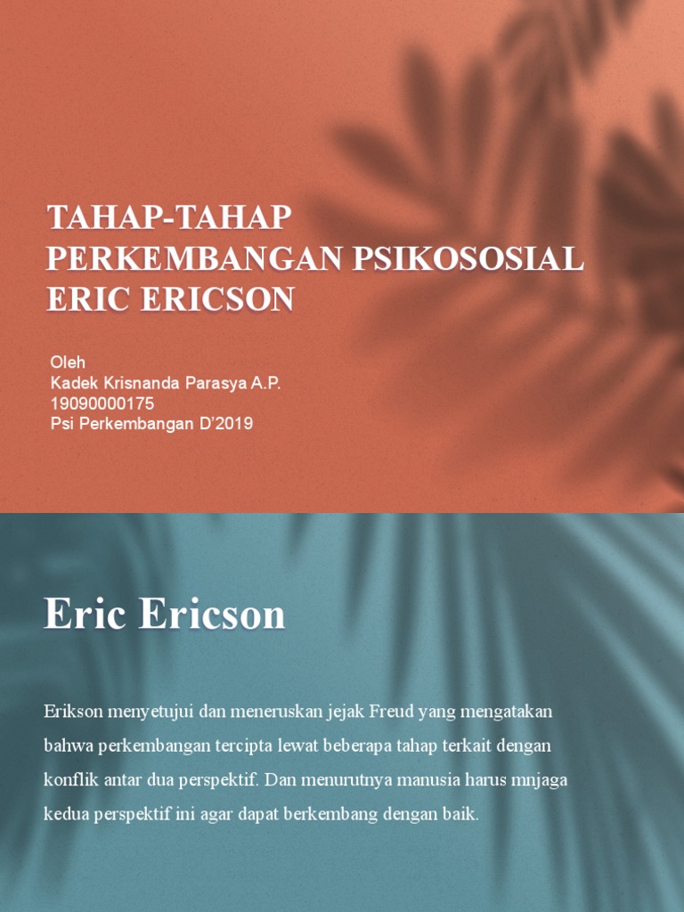 Tahap-Tahap Perkembangan Psikososial | PDF