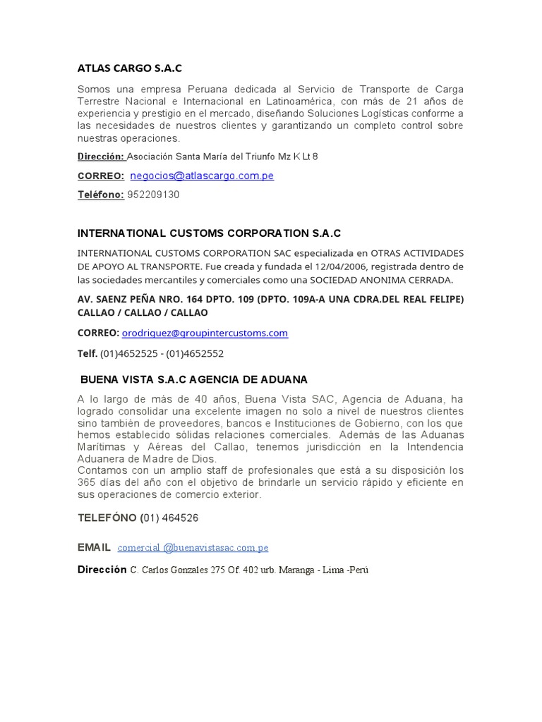 Atlas Cargo: 21 Años en Logística | PDF | aduana | Almacén