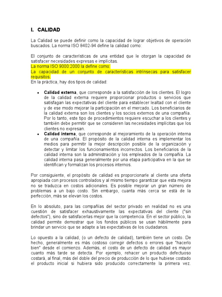 Calidad, Productividad y Competitividad | PDF | Calidad (comercial) | Business