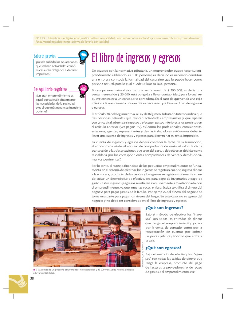 Obligaciones del Libro de Ingresos y Egresos | PDF | Contabilidad ...
