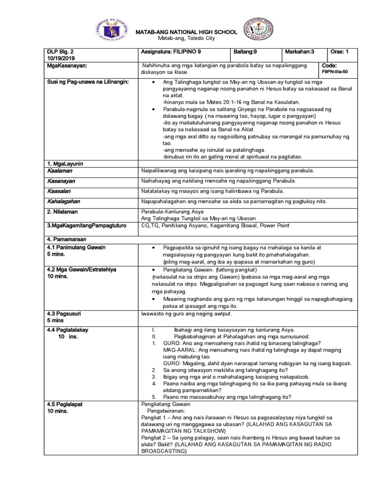 3rd Grading DLP | PDF