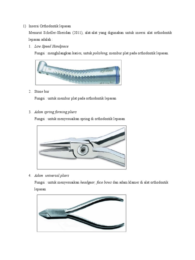 Insersi Orthodontik Lepasan | PDF