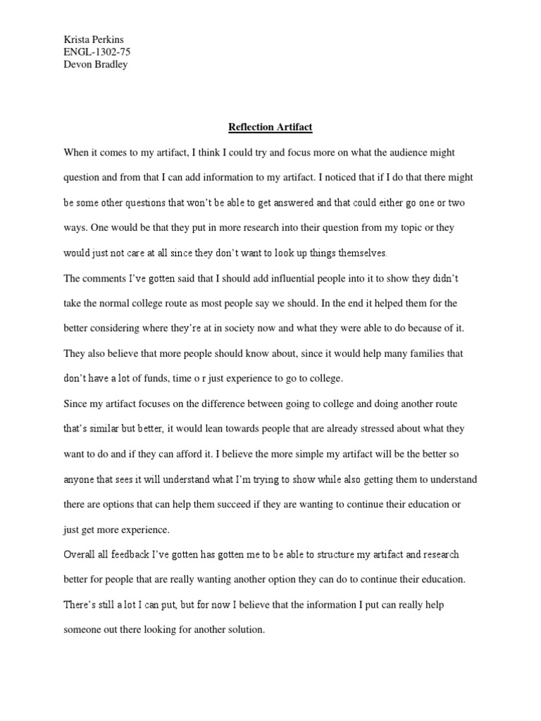 Reflection Artifact | PDF