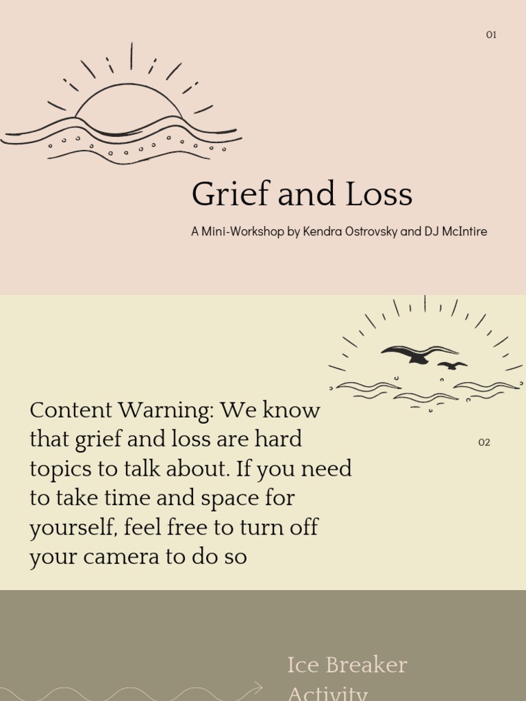 Grief and Loss Workshop Overview | PDF | Grief | Art Therapy