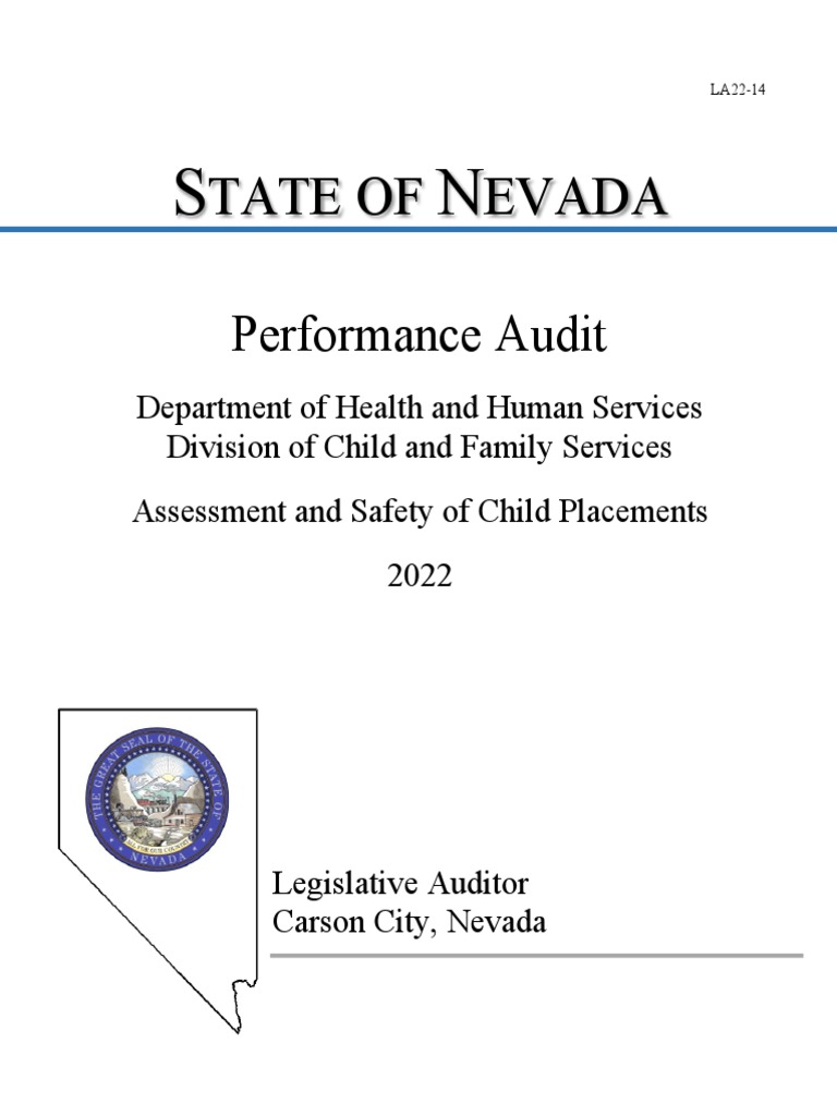Child Placement Safety Audit in NV | PDF | Audit | Foster Care