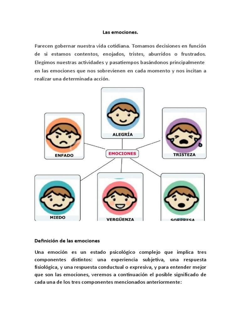 Las Emociones | PDF | Las emociones | Comportamiento