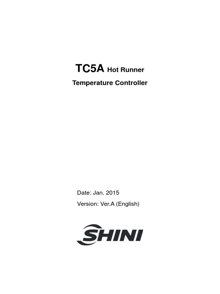 TC5A PID Hot Runner Controller Guide | PDF | Power Supply | Electrical ...