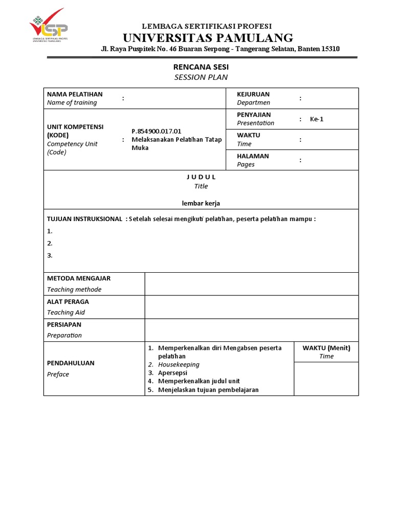 Session Plan | PDF
