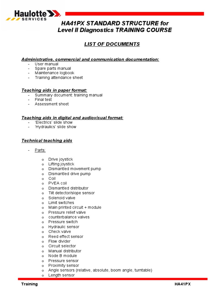 01 - Training Program Diag II-HA41PX UK | PDF | Switch | Manufactured Goods 01 - Training Program Diag II-HA41PX UK | PDF | Switch | Manufactured Goods