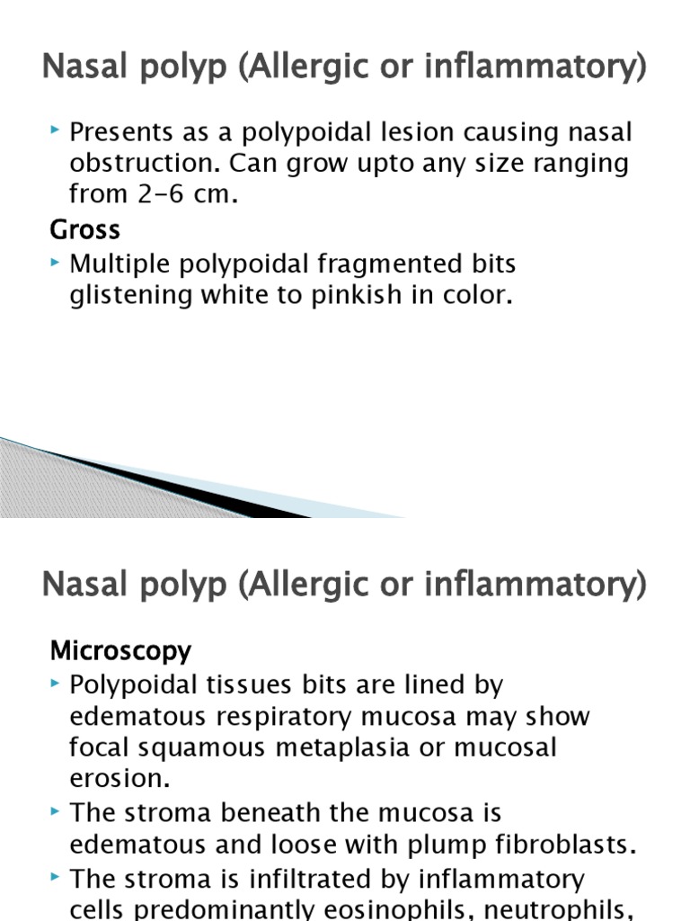 Allergic Nasal Polyp | PDF | Science & Mathematics