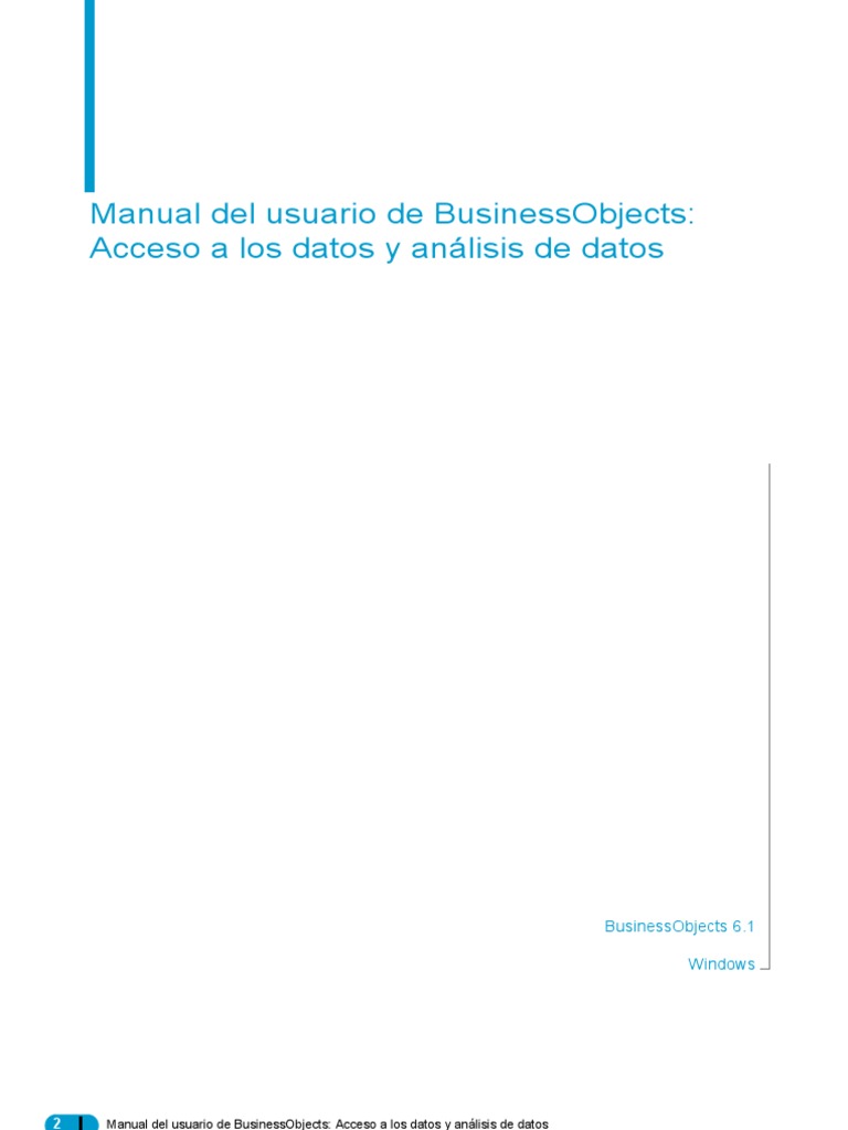 Business Objects Access Analysis | PDF | Bases de datos | Red mundial