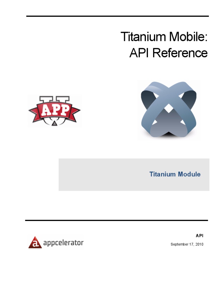 API Titanium Module | PDF | Boolean Data Type | Data Type