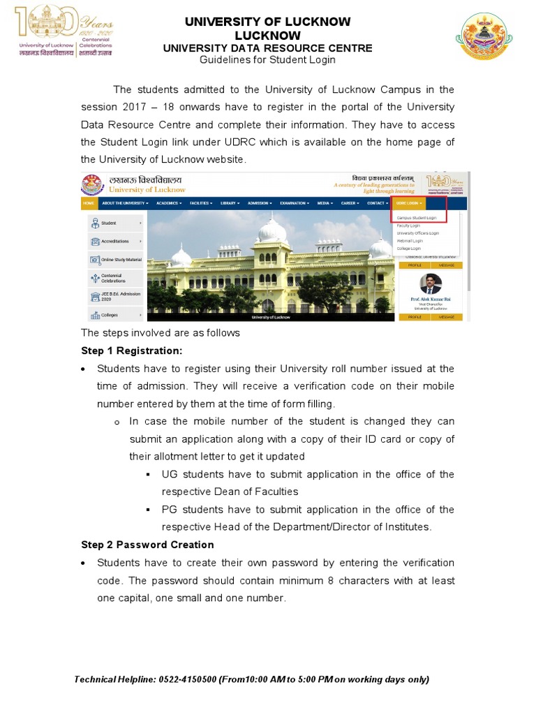 Udrc - Login - Guidelines - 230921 (1) - 211011 - 154601 | PDF ...
