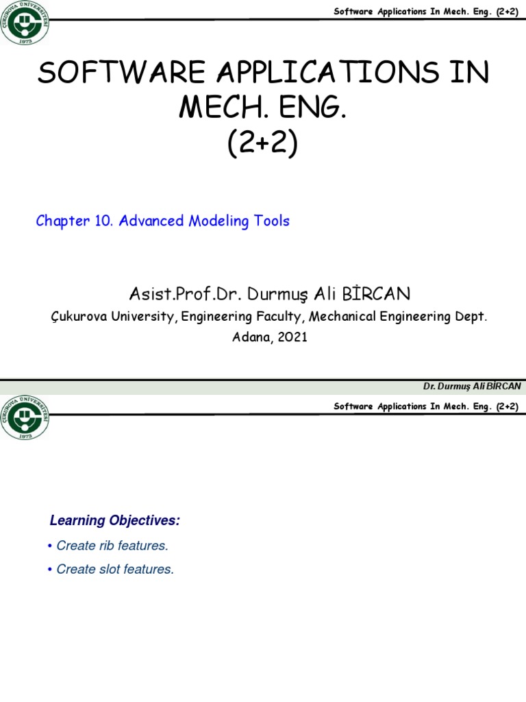 ME360 - Chapter 10 Advanced Modeling Tools - Kopya | PDF