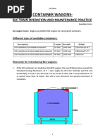Types of Wagon, Their Nomenclature, Codal Life, Transportation Codes ...