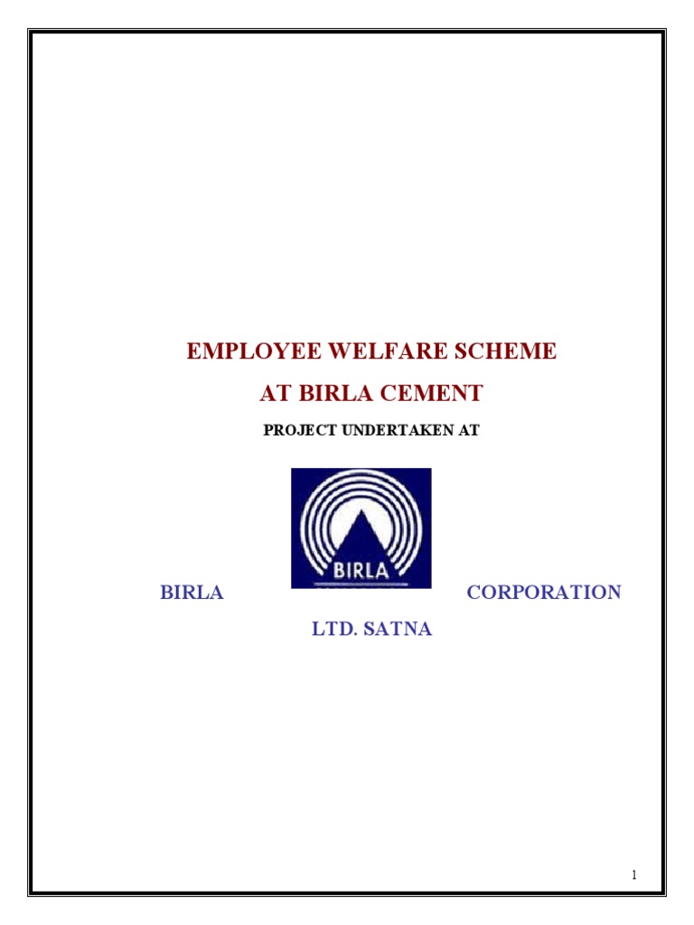 Employee Welfare Scheme Birla | PDF | Occupational Safety And Health ...