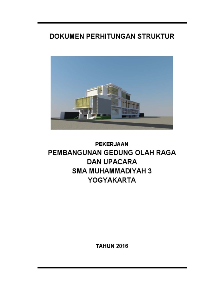 Laporan Struktur Gor Sma Muh 3 r02 | PDF