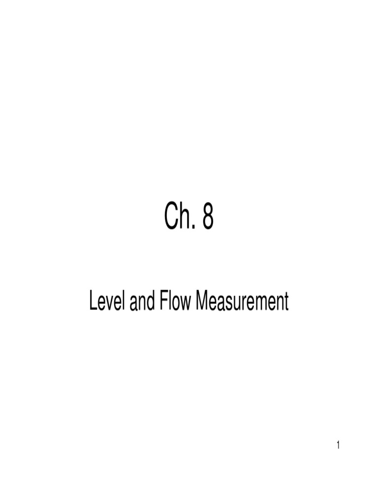 Level Flow Measurement | PDF | Flow Measurement | Rotation Around A ...