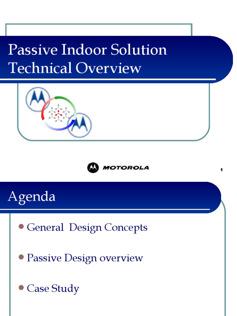 Passive Solution Concepts | PDF | Radio | Broadcast Engineering