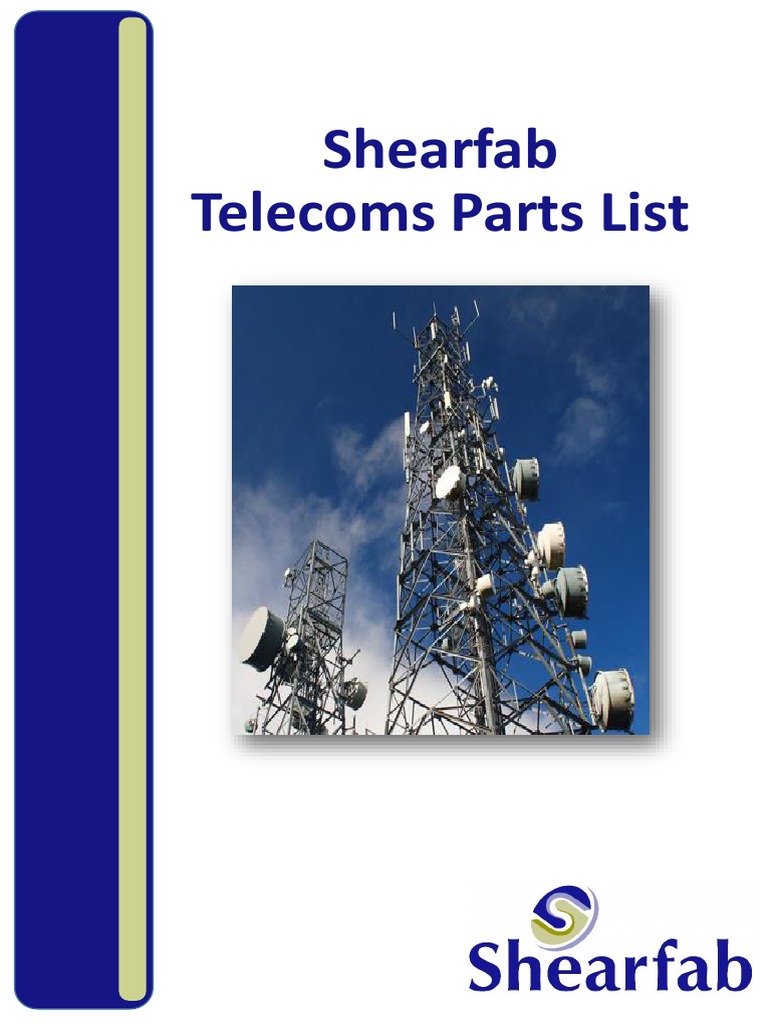 Shearfab Telecoms Parts Catalog | PDF | Steel | Manufactured Goods