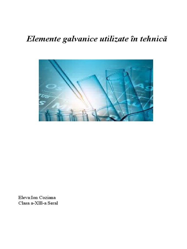 Elemente Galvanice | PDF
