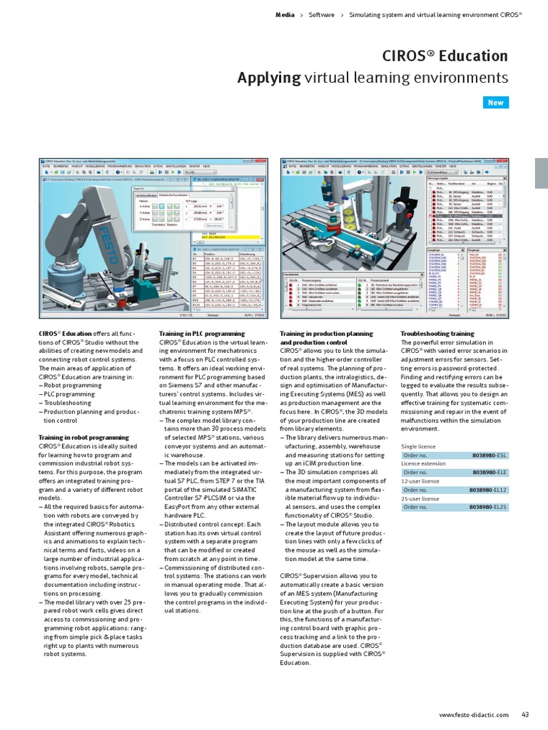 Details Of Ciros Education Pdf Simulation Robotics