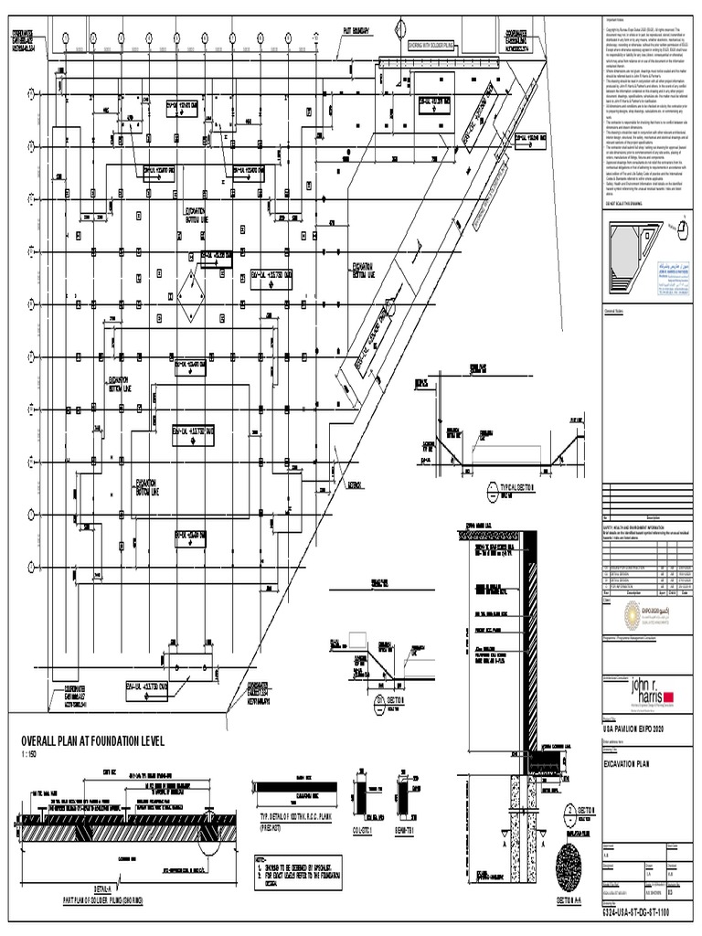 ST 1100 Excavation Layout Plan Layout1 | PDF