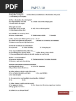 G1 Test Answers G1 Cheat Sheet PDF | PDF | Traffic | Road