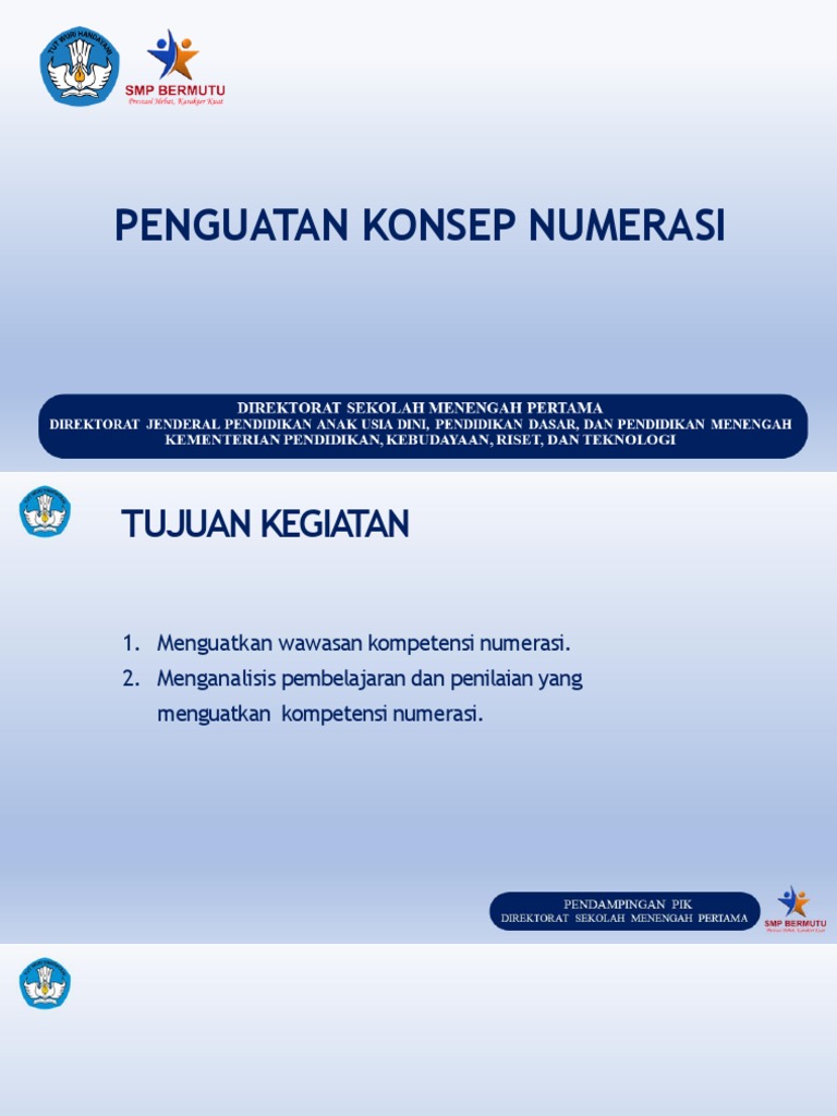 Materi Penguatan Konsep Numerasi | PDF