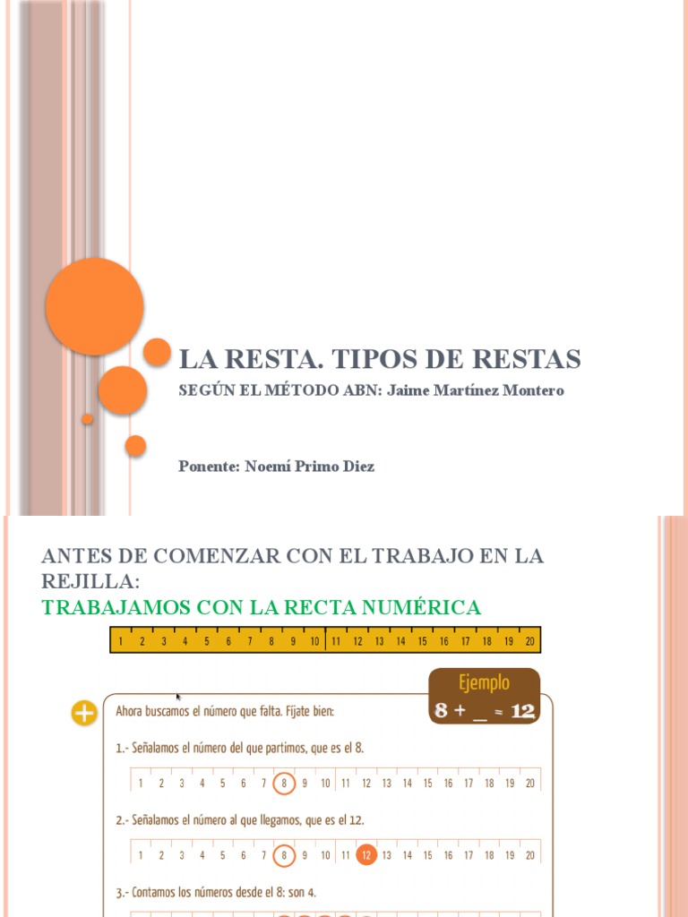 Método Abn Presentación de La Resta | PDF